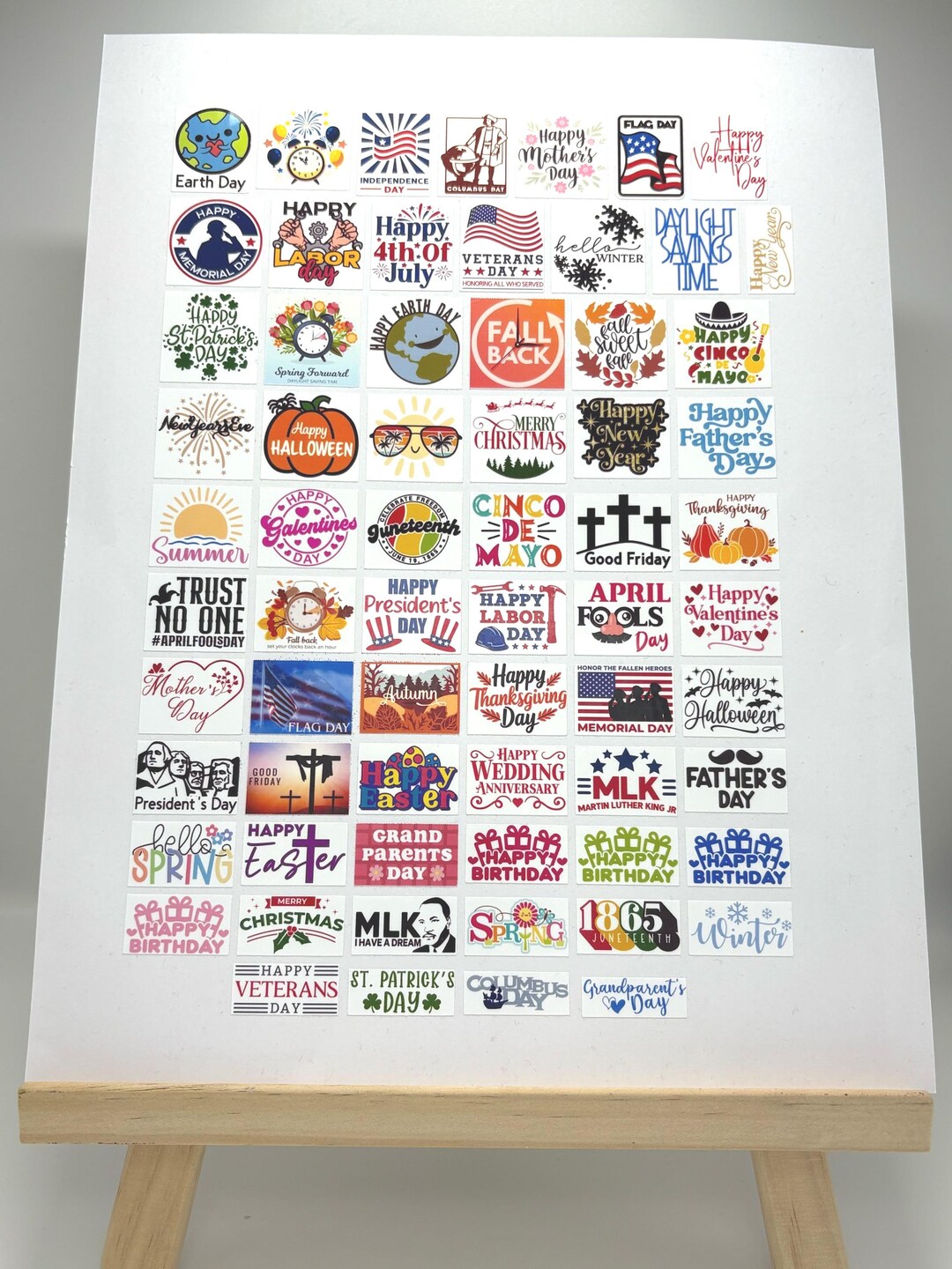 Holiday Planner Stickers | 66 Calendar Stickers for Planners, Bullet ...
