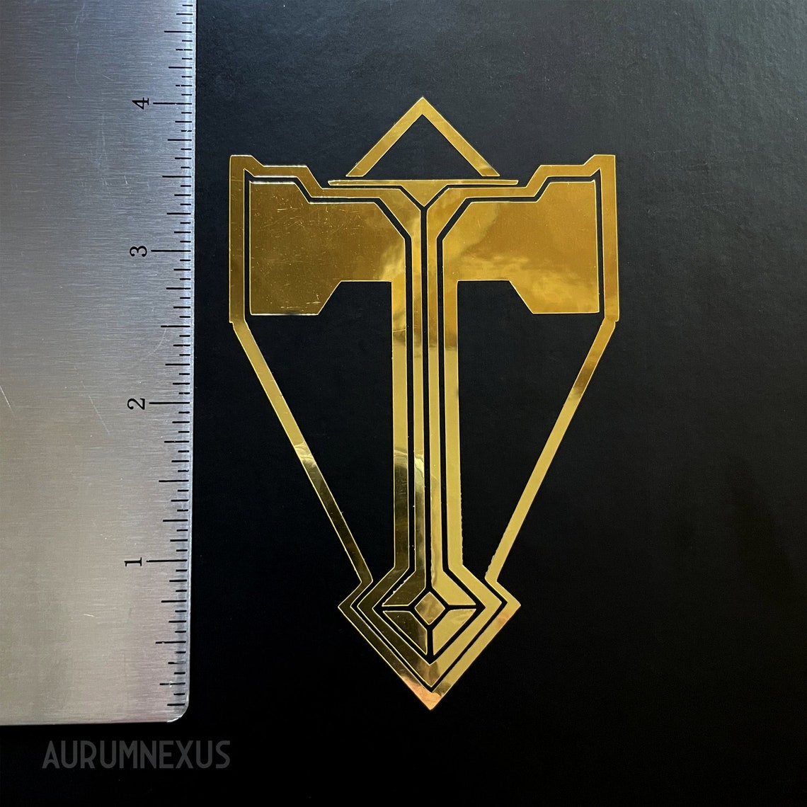 Jayce Talis Crest Decal Metallic Gold Arcane Inspired Vinyl Decal ...