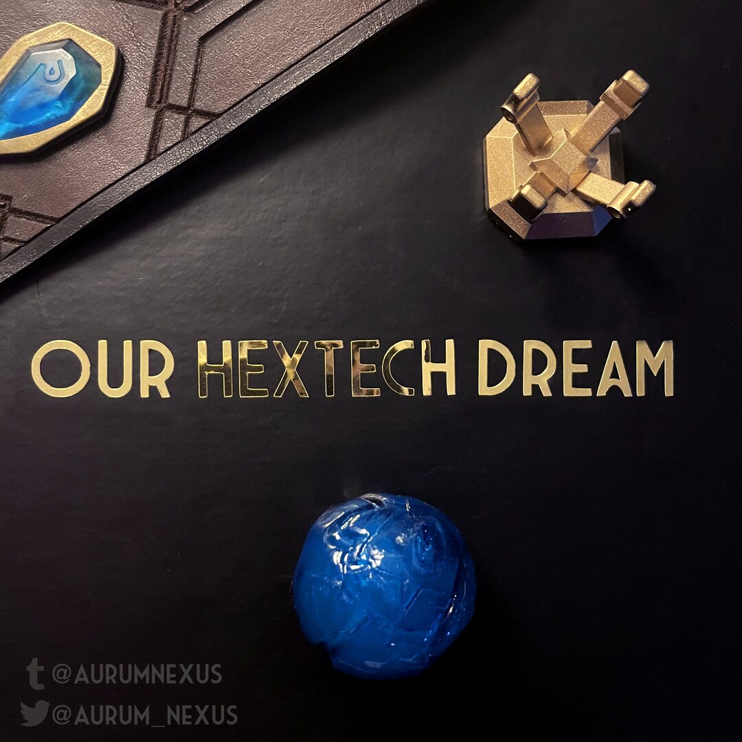 Our Hextech Dream Decal || Metallic Gold Arcane Inspired Vinyl Decal || Fandom Sticker || Jayvik ...