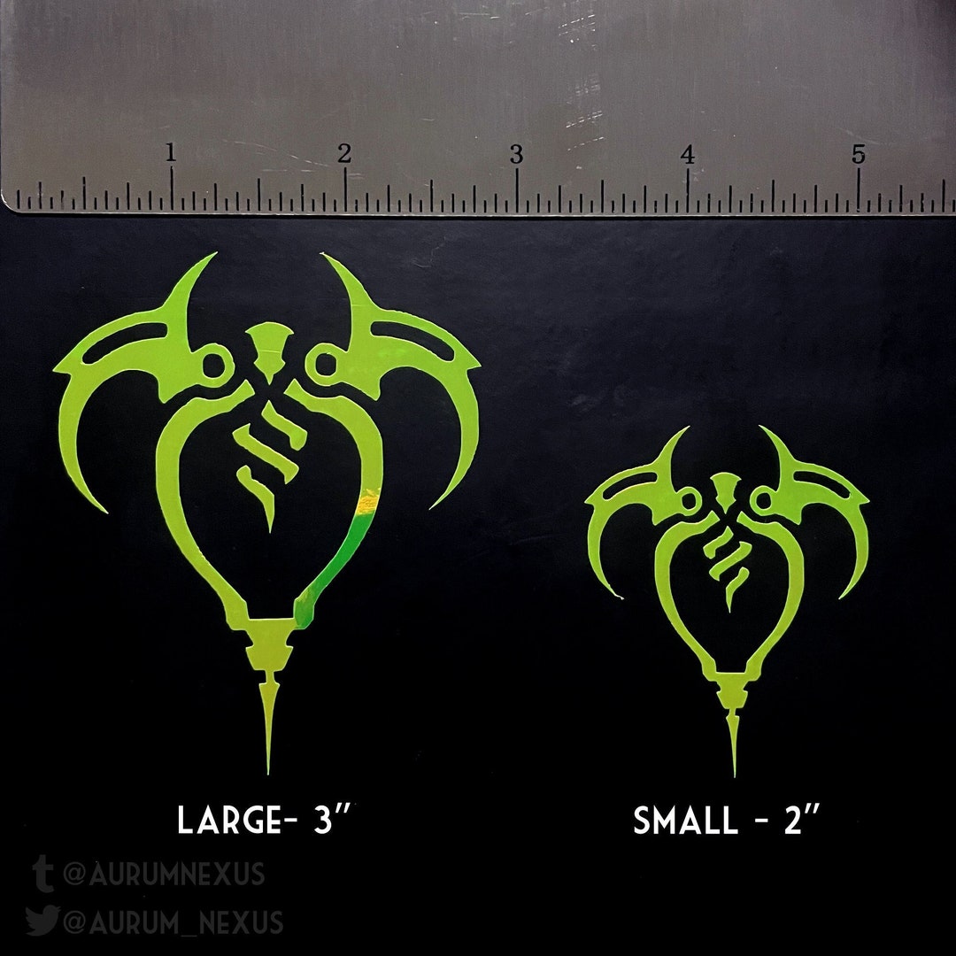 Zaun Crest Decal UV Reactive Metallic Green Arcane Inspired - Etsy