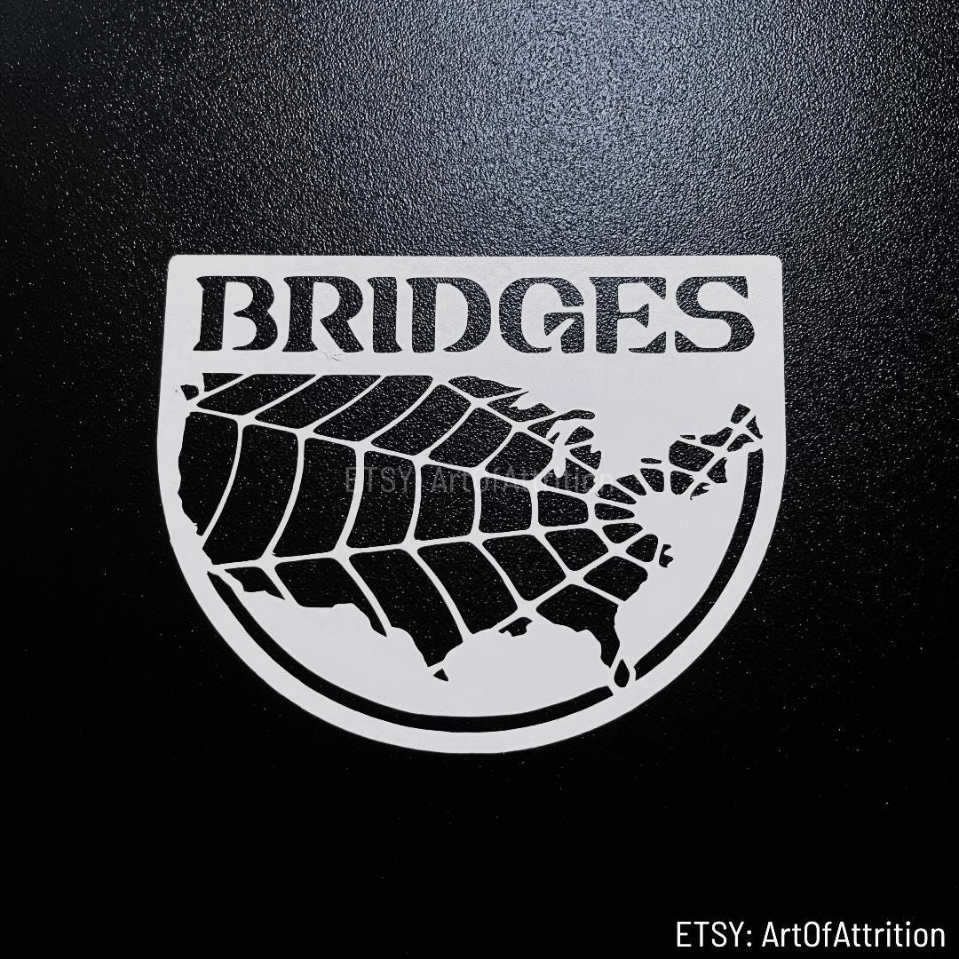 BRIDGES Logo Decal || Death Stranding Sam Porter Bridges Cosplay Vinyl ...