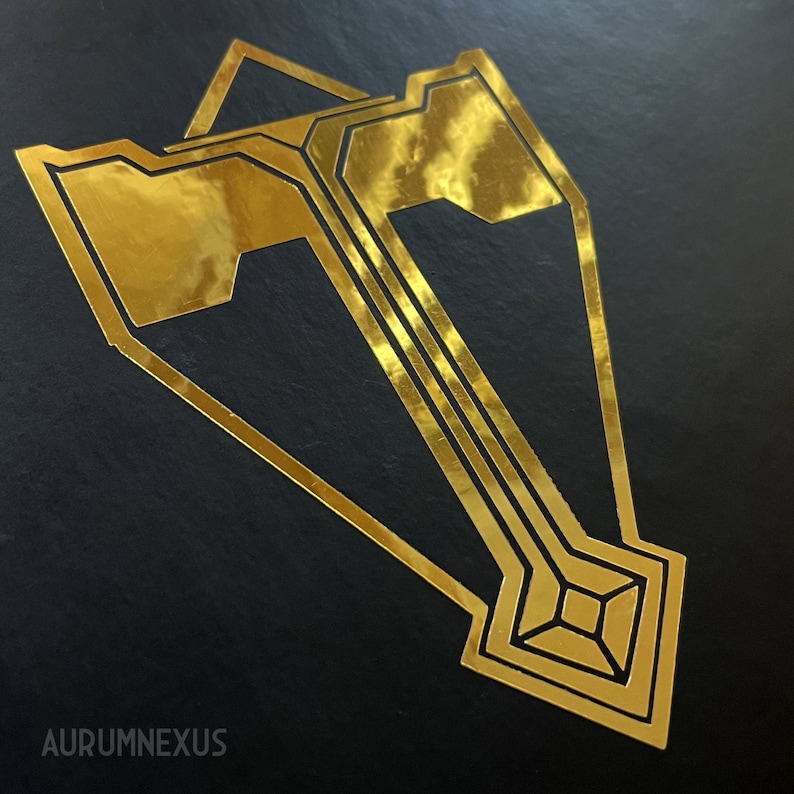 Jayce Talis Crest Decal Metallic Gold Arcane Inspired Vinyl Decal ...