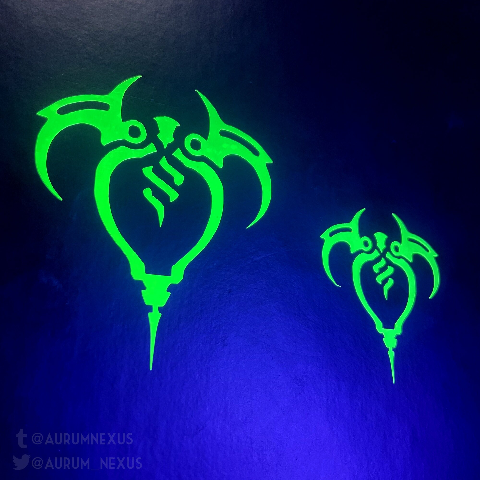 Zaun Crest Decal UV Reactive Metallic Green Arcane Inspired - Etsy