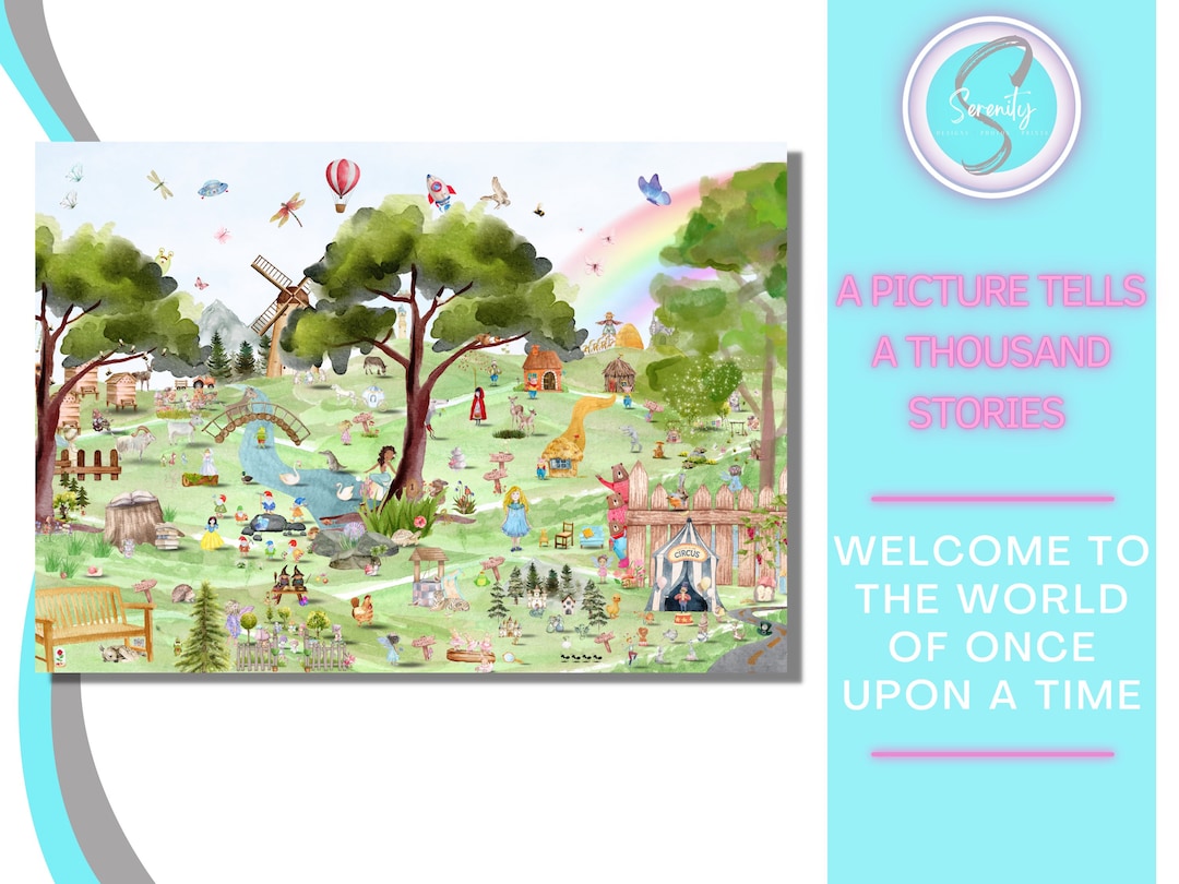 Enchanting 'once Upon a Time' Story Prints for Kids Spark Imagination ...