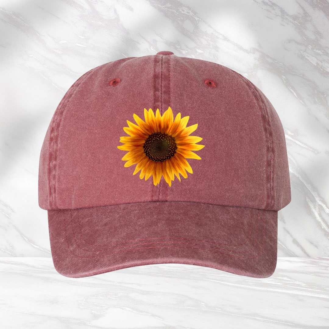 Sunflower Hat, Cute Flower Cap, Floral Sun Hat, Beach Vacation Hat ...