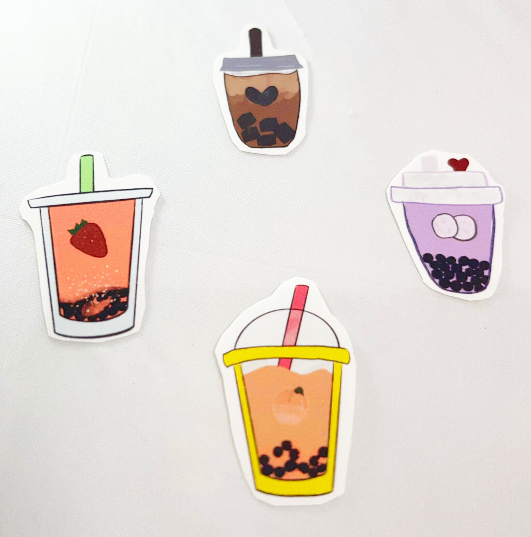 Cute Small Stickers/boba Stickers/boba Tea Sticker/water - Etsy