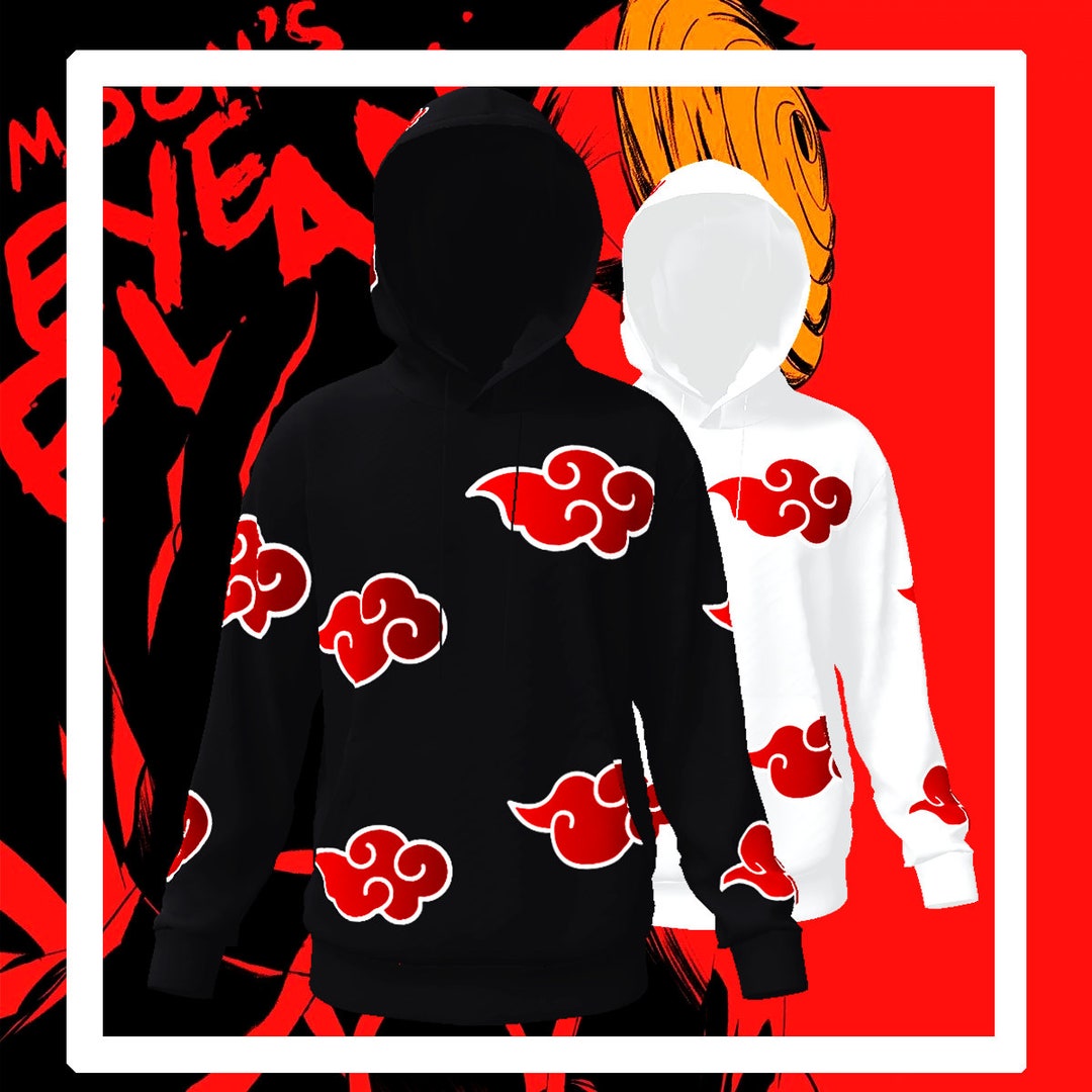 100% Cotton Akatsuki Anime Print Hoodie, Akatsuki Anime Hoodie, Anime ...