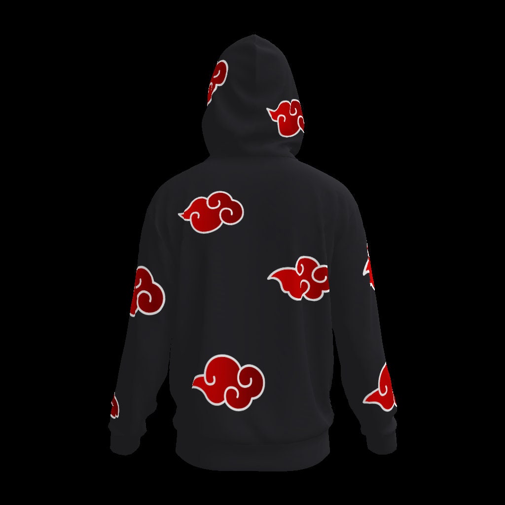 100% Cotton Akatsuki Anime Print Hoodie, Akatsuki Anime Hoodie, Anime ...