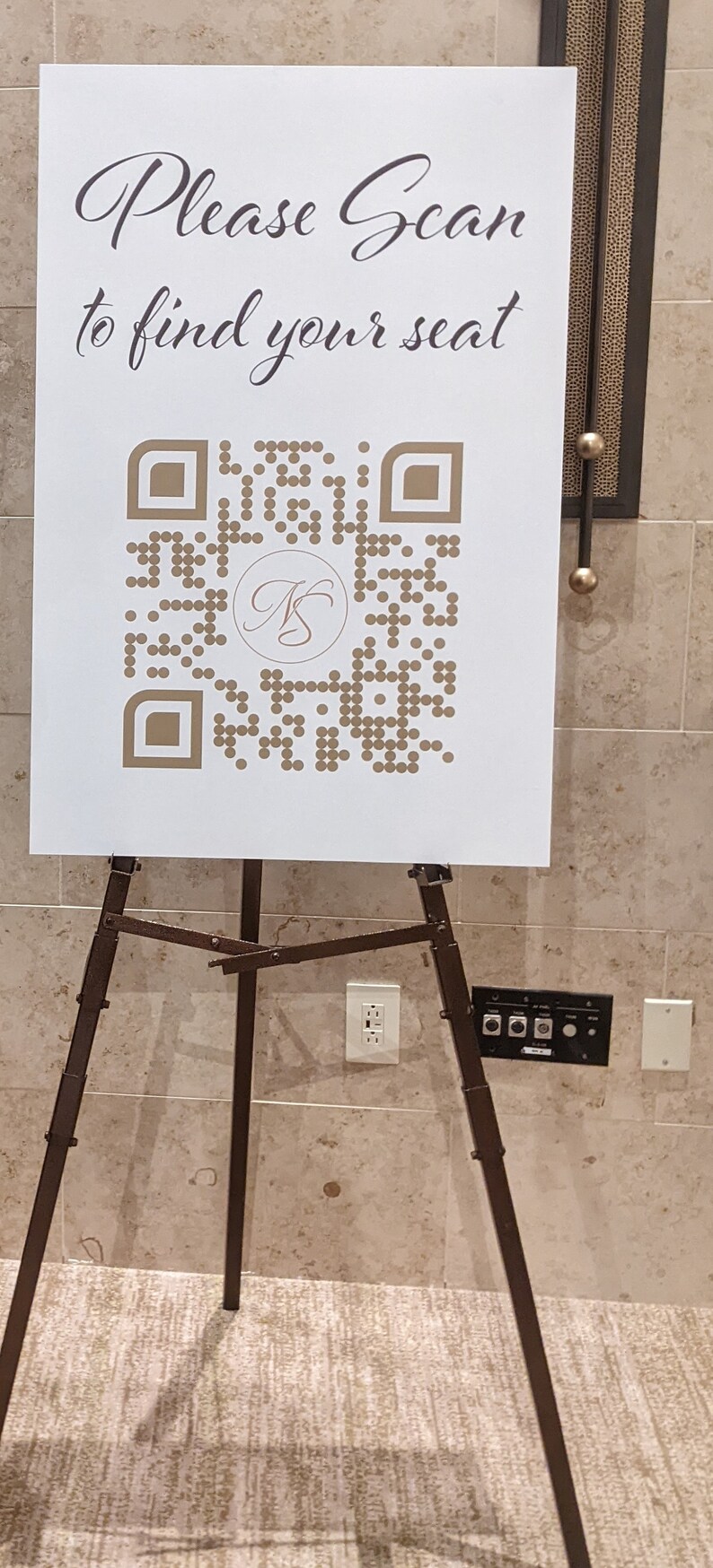 QR Code Wedding Seating Chart, Scan QR Code for Guests to Find Their ...