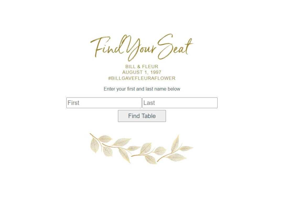 QR Code Wedding Seating Chart, Scan QR Code for Guests to Find Their ...