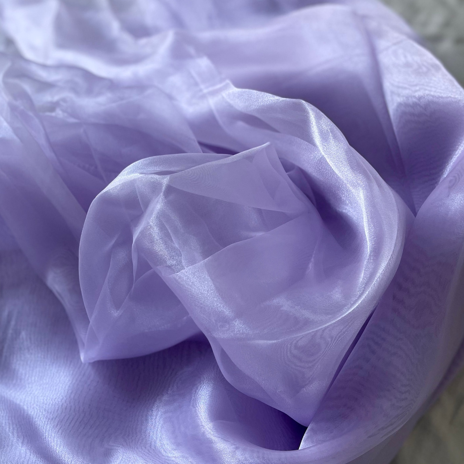 Lavender Sheer Organza Fabric by Yard, Light Weight & Soft Fabric for ...