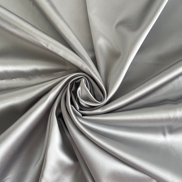 Grey Silk Fabric - Etsy