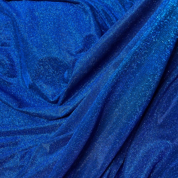 Blue Lurex Fabric - Etsy