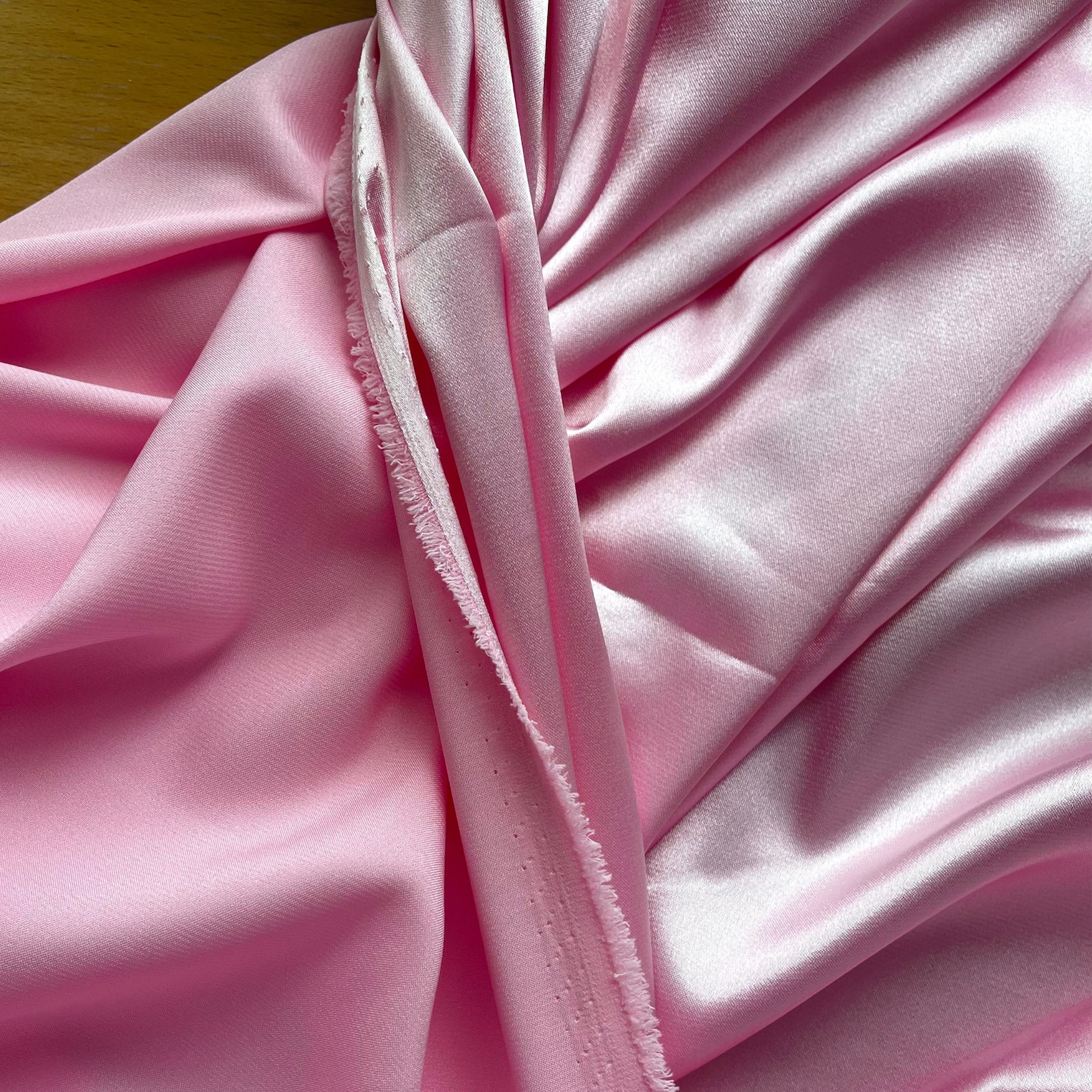 Baby Pink Stretch Silk Charmeuse, Fabric by Yard, Light Pink Satin ...