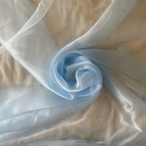 Periwinkle Sheer Organza Fabric by Yard,light Weight Soft Fabric for ...
