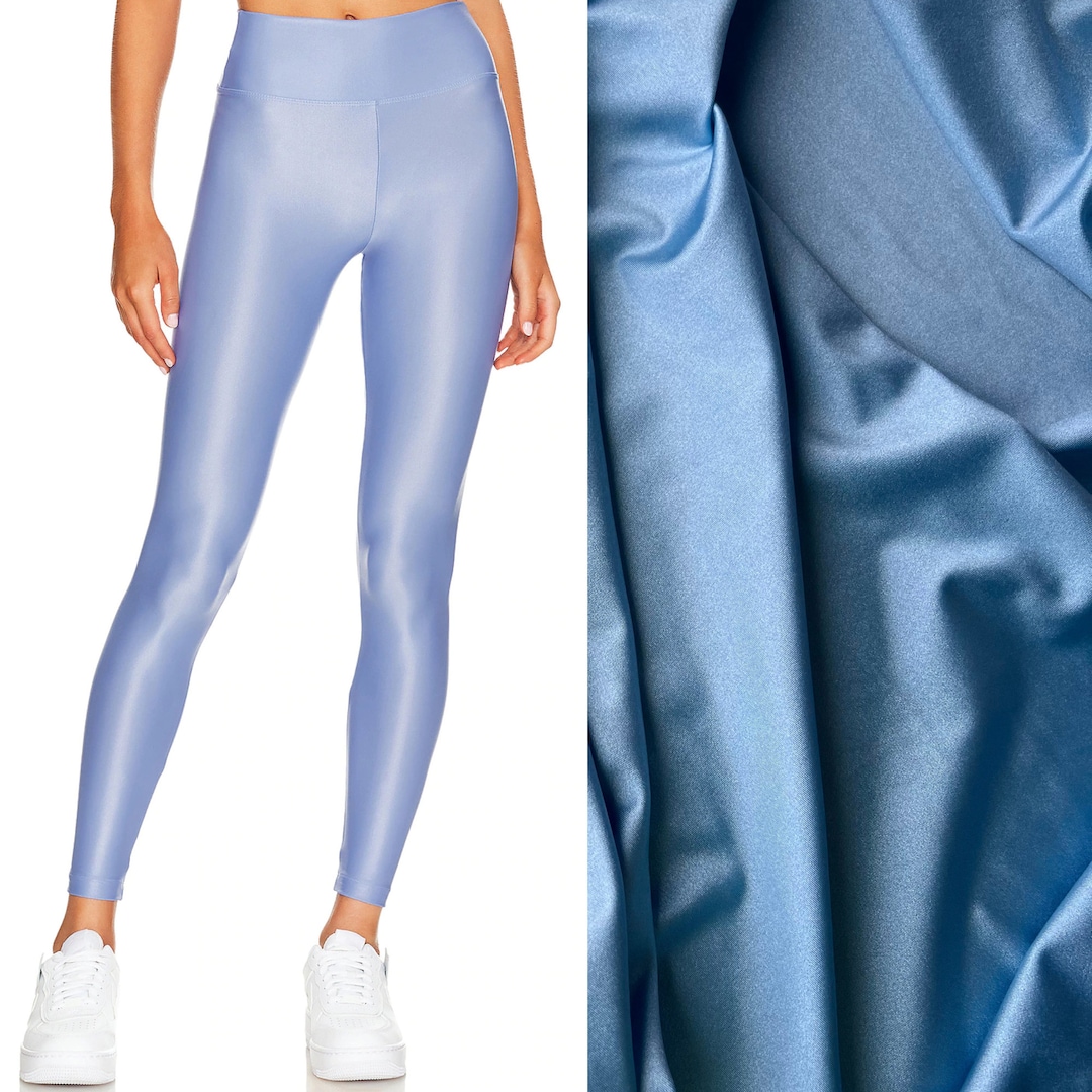 Dusty Blue Nylon Spandex Milliskin, Sheen Blue Fabric, 4way Stretch ...