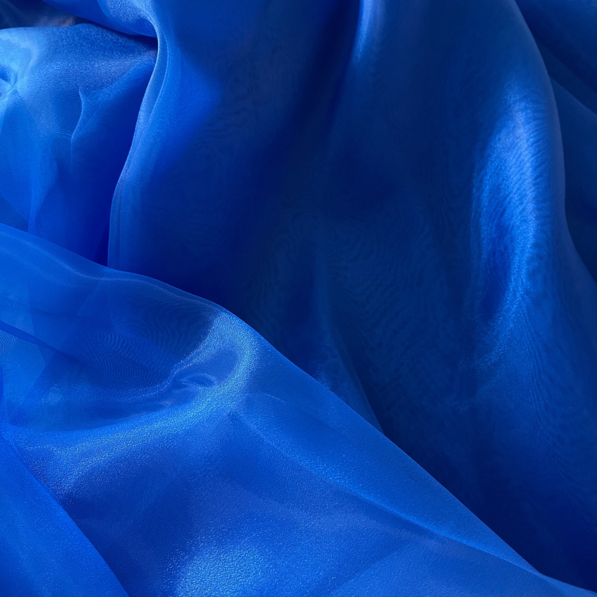 Royal Blue Organza Organza by Yard Sheer Fabric for Puffy - Etsy