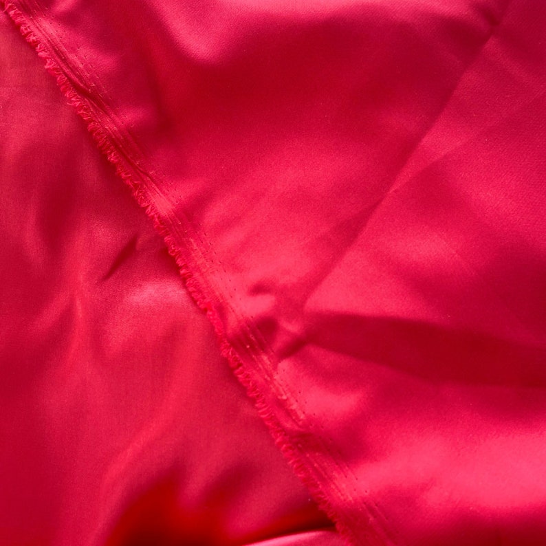 Red Silk Charmeuse, Red Stretch Charmeuse, Red Silk Fabric by the Yard ...