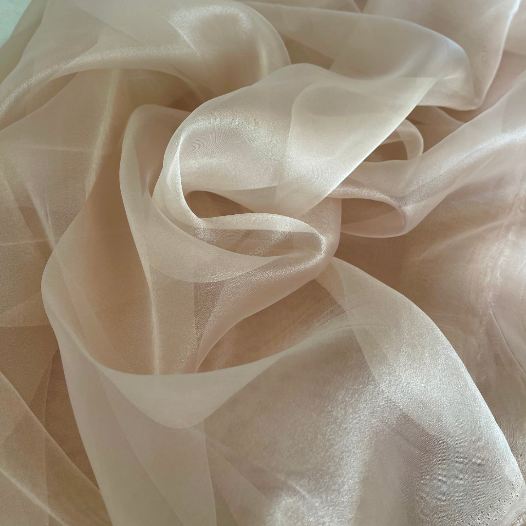 Cream Sheer Organza Fabric by Yard|light Beige Organza,lightweight and ...