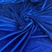 Royal Blue Velvet Fabric by the Yard, Royal Blue 4-way Stretch Velvet ...