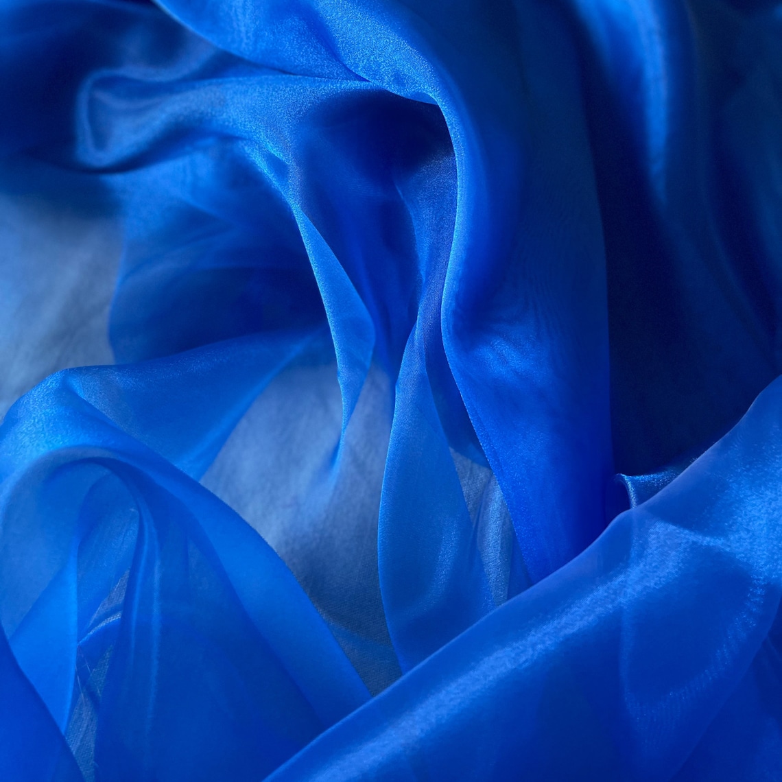 Royal Blue Organza Organza by Yard Sheer Fabric for Puffy - Etsy