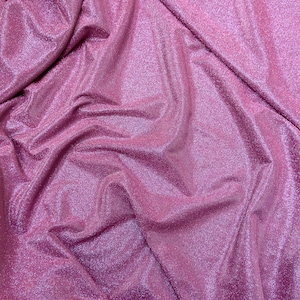 Pink Shimmer Glitter Fabric, Sparke Glitter Fabric for Gown, Pink Lurex ...
