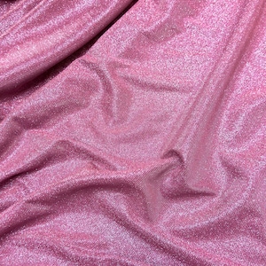 Pink Shimmer Glitter Fabric, Sparke Glitter Fabric for Gown, Pink Lurex ...