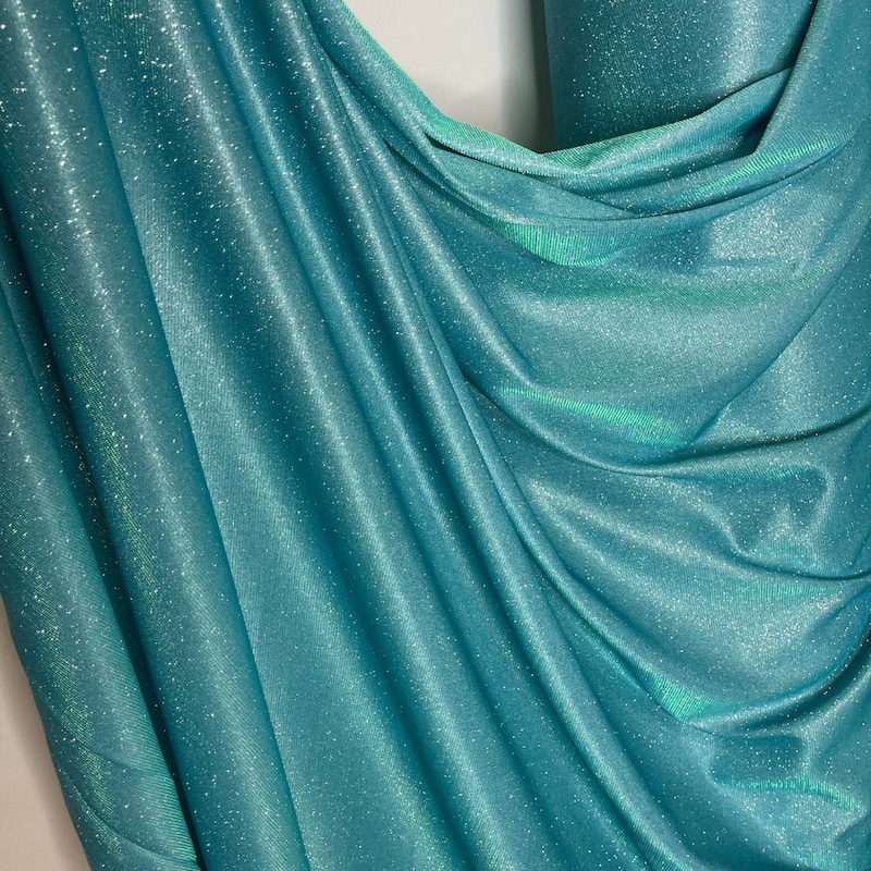Blue Lurex Fabric - Etsy