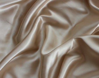 58/60 Gold Charmeuse Satin Fabric by the Yard - Etsy