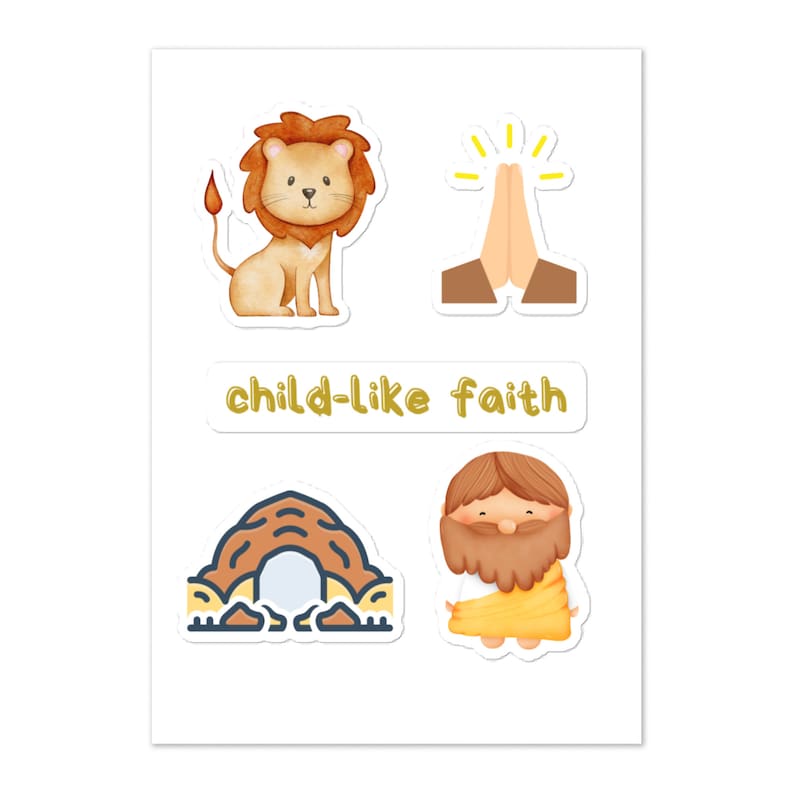 Child-like Faith daniel in the Lions Den Sticker - Etsy