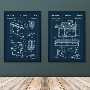 Fender Rhodes Electric Portable Piano 1966 Patent Prints 2 Print Set ...