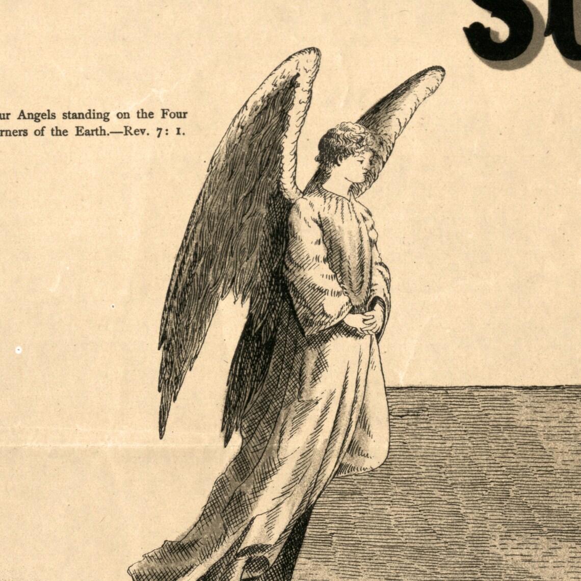 Flat Earth Map Square and Stationary 1893 Earth Orlando Ferguson A3 ...