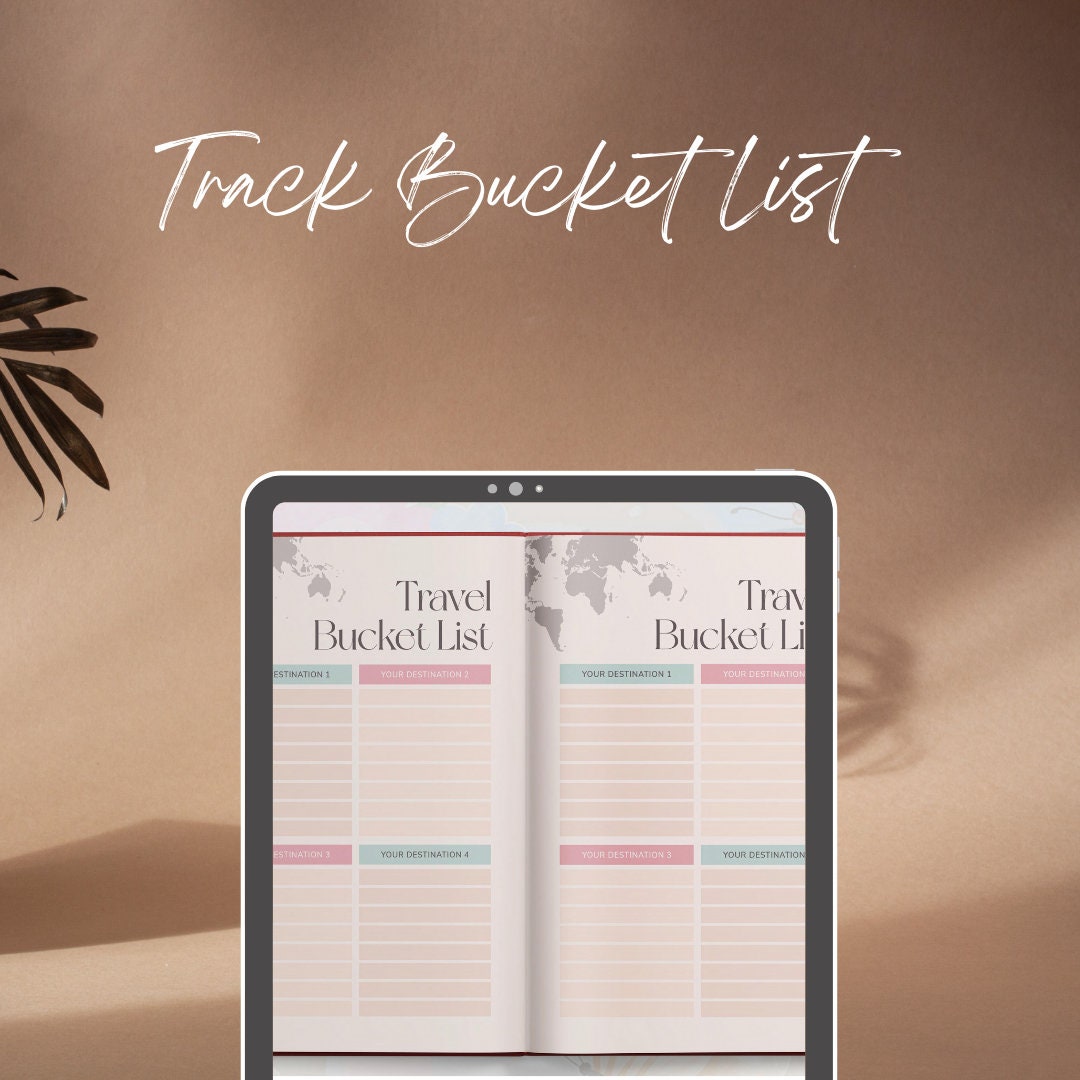 Travel Planner Digital Travel Journal Travel Planner Vacation Planner ...