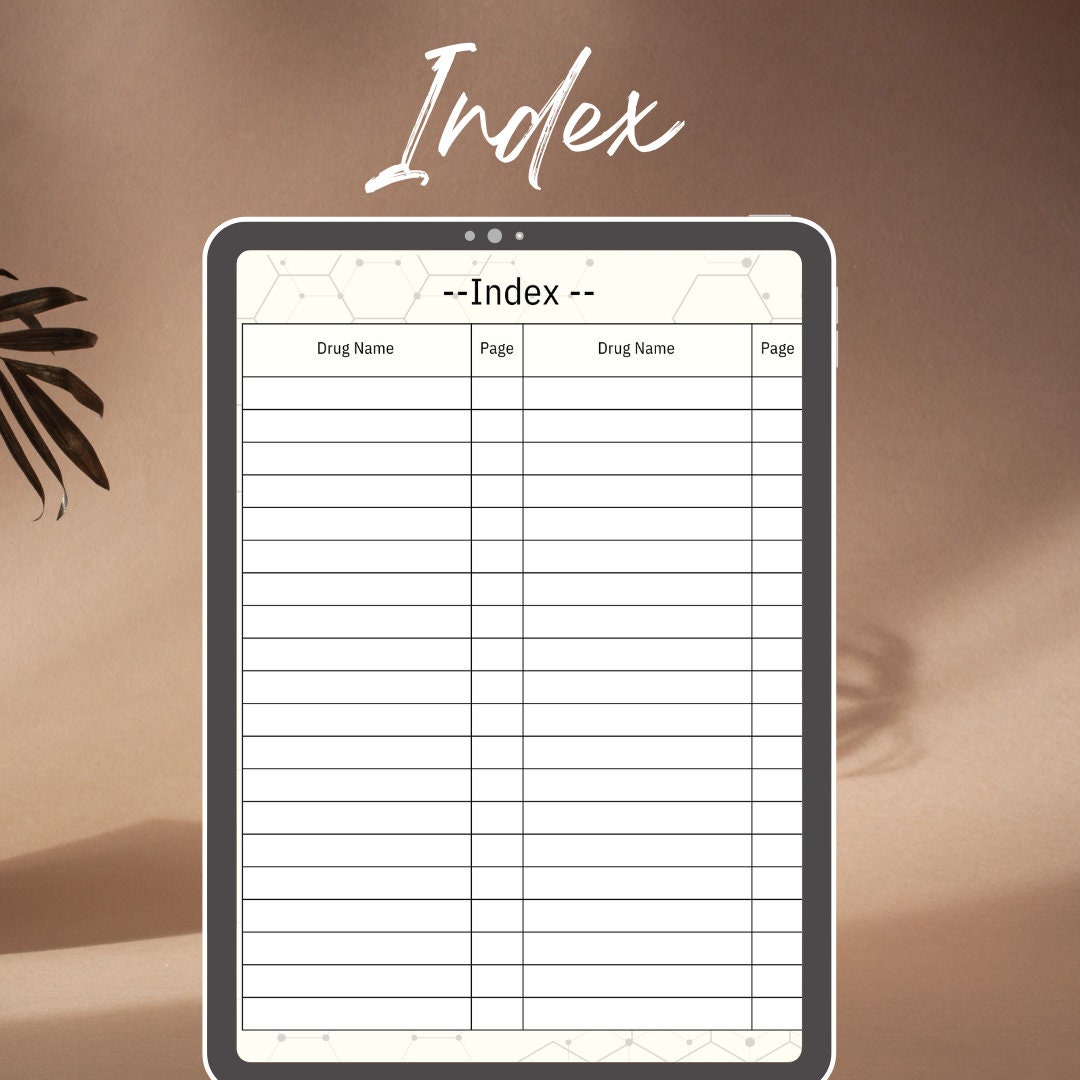 Pharmacology Notes, Pharmacology Template, Nursing Student Notebook ...