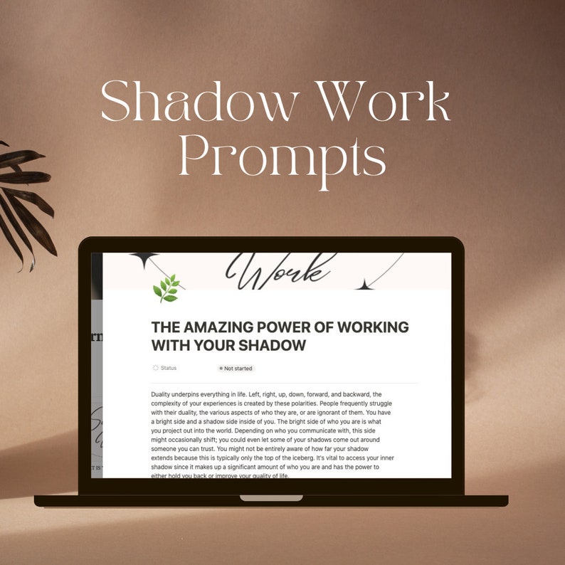 Shadow Work Journal, Notion Template, Notion Dashboard, Digital, Book of Shadow Pages, Charmed ...