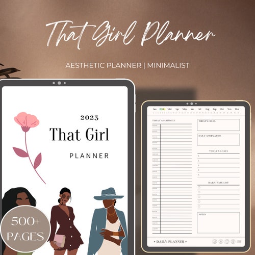 That Girl Planner 2023 Digital Planner Daily Weekly & - Etsy