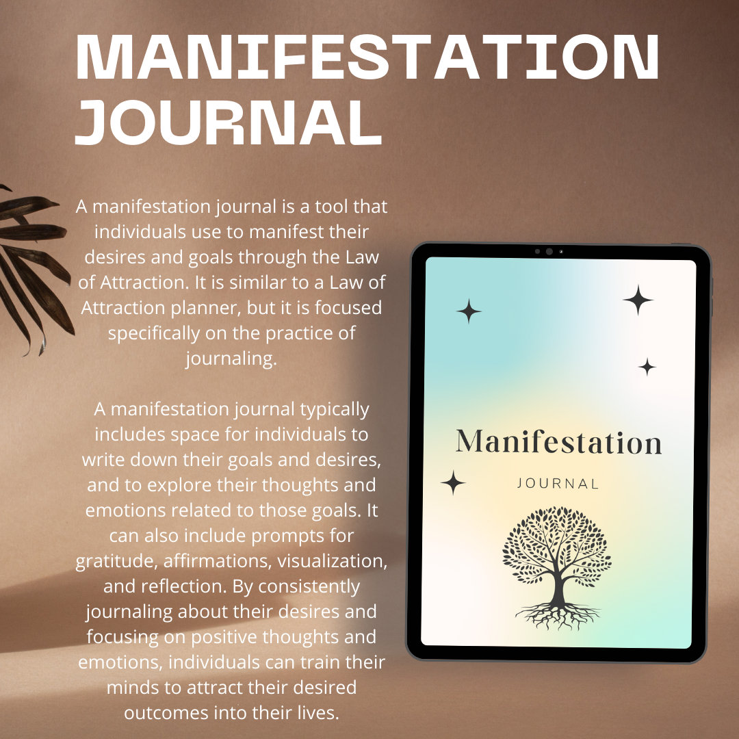 Digital Manifestation Journal Gratitude Journal Law of Attraction ...