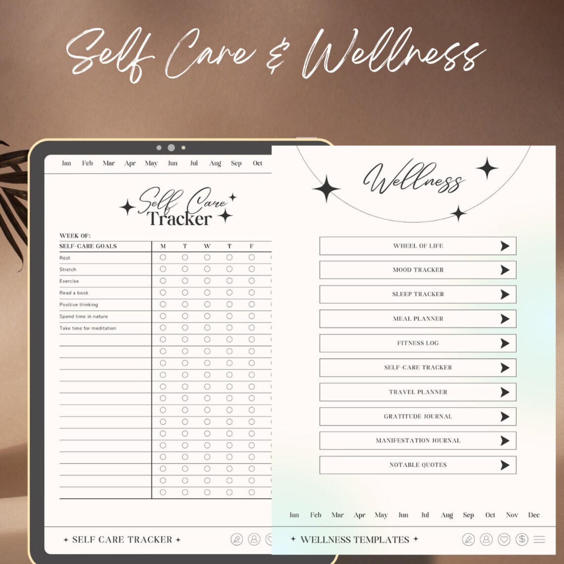 2023 Digital Planner Boho Digital Planner Daily Weekly & Monthly ...