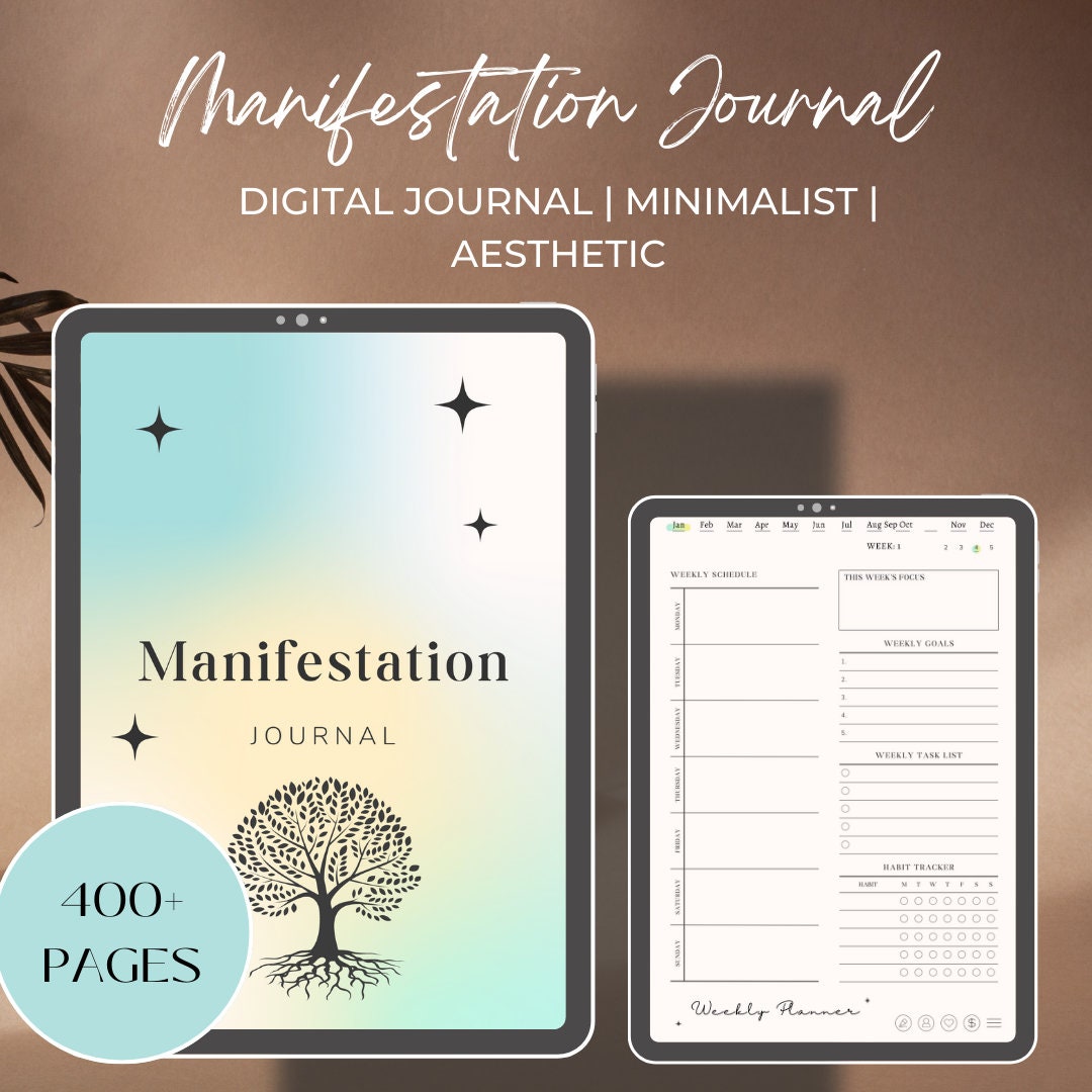 Digital Manifestation Journal Gratitude Journal Law of Attraction ...