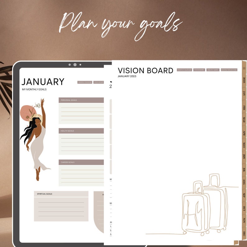 That Girl Planner 2023 Digital Planner Daily, Weekly & Monthly Planner ...