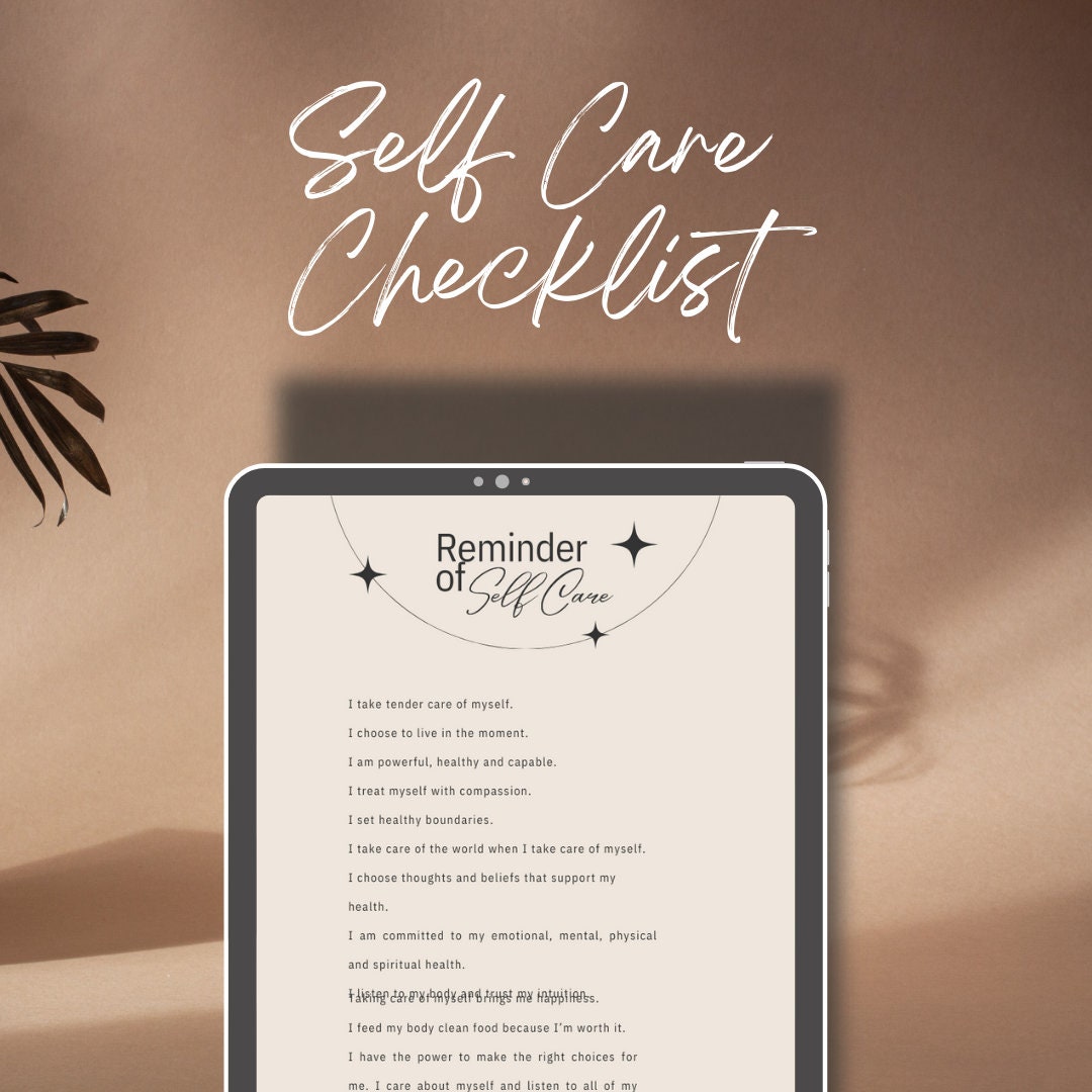 Digital Self Care Planner Boho Minimalist Planner Daily, Weekly ...