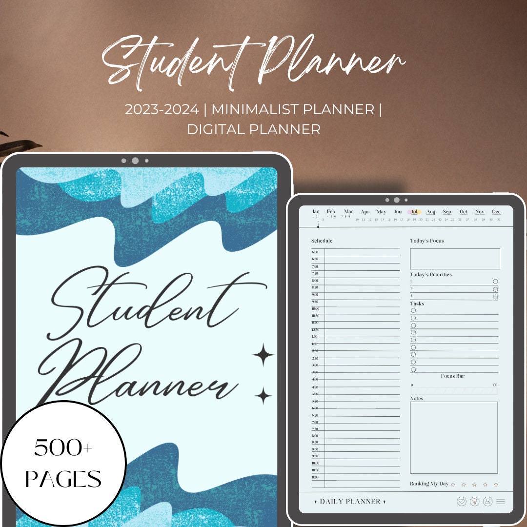Digital School Planner 2023-2024 , Digital Student Planner, College ...
