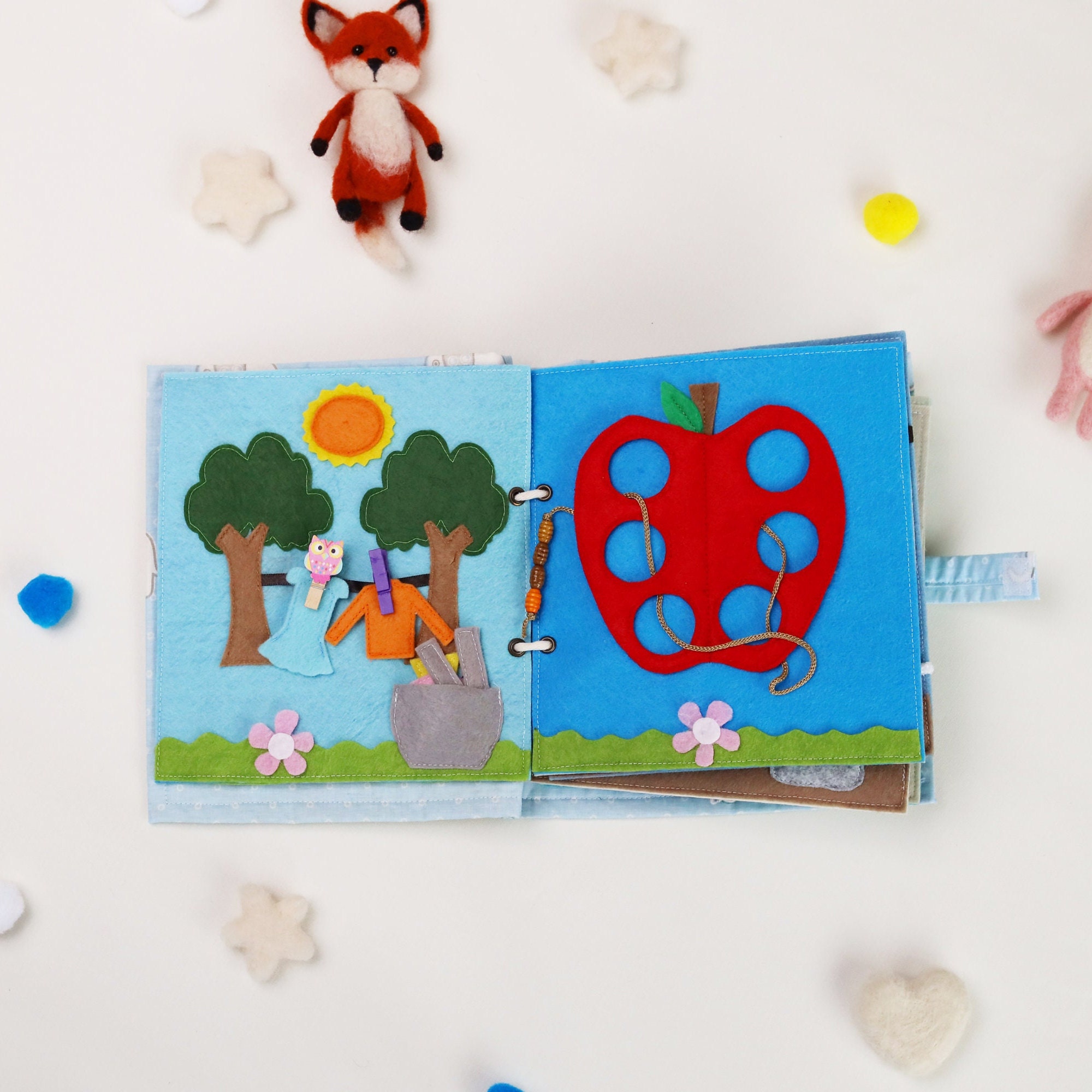 Educational Prescholler Quiet Book Personalized Toddler Toy - Etsy