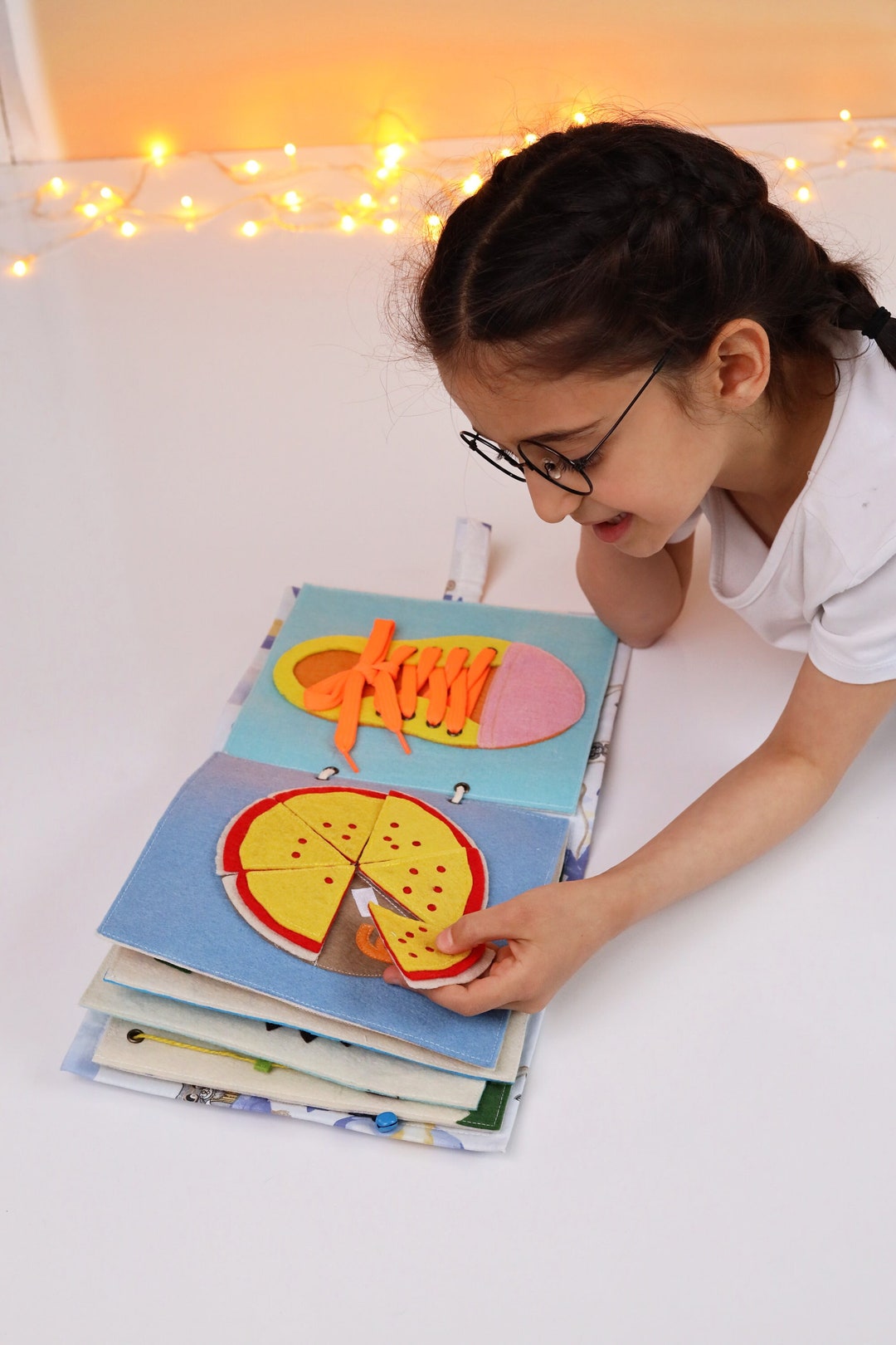 Quiet Montessori Book for Toddler, Felt Busy Activity Book, Baby ...
