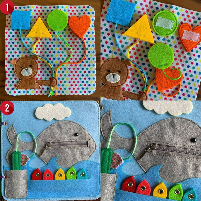 First Quiet Book Busy Book Toddler Quiet Books Baby Busy - Etsy