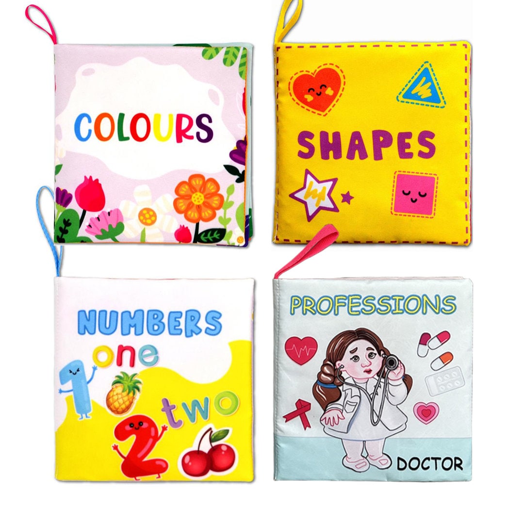 Soft Cloth Baby Book, Early Education Fabric Book, Learning Colours ...