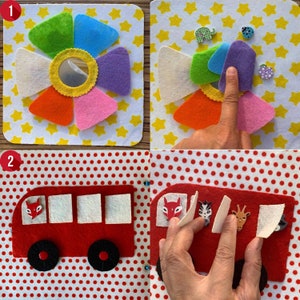Quiet Book Toddler, Busy Book, Felt Montessori Book, Activity Sensory ...