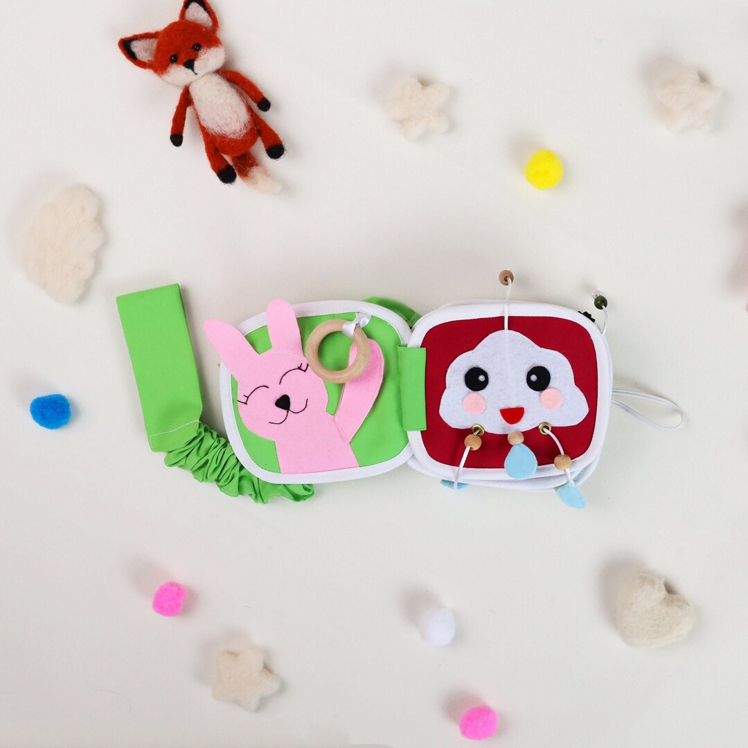 Wooden Teether Rabbit Quiet Book Montessori Busy Toy Quiet - Etsy