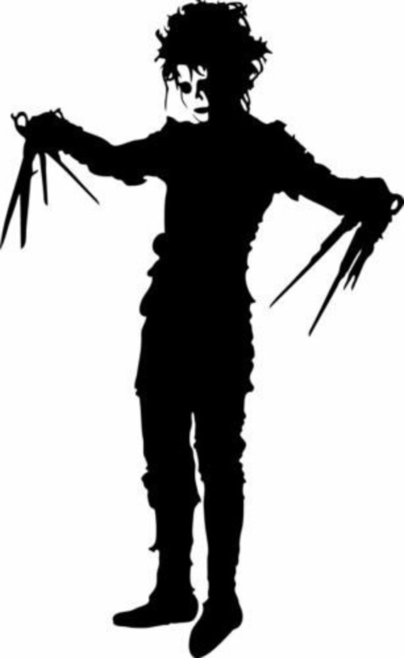 Edward Scissor Hands Decal / Johnny Depp Decal / Car Decal / - Etsy