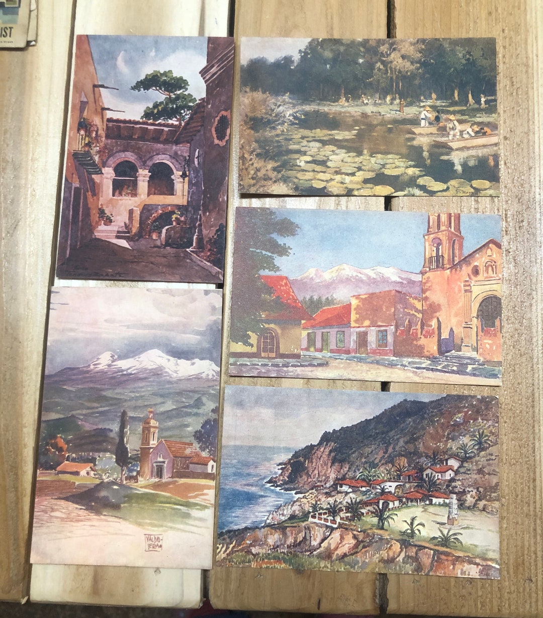 PC-01 Eleven 1940'S Linen Postcards From Mexico - Etsy